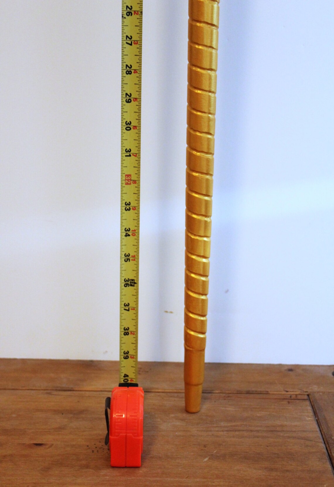 RIDDLER Spiral CANE 42" Inch Question Mark Gold Costume Walking Stick ...