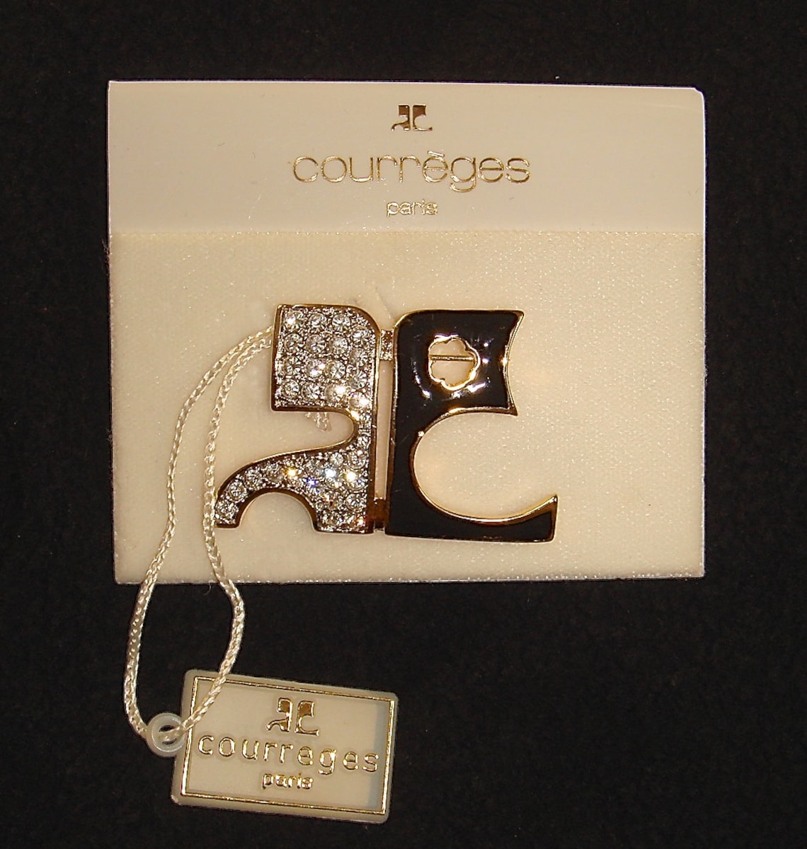 Modernist Courreges Paris AC Logo Brooch New with Tags Vintage | Etsy