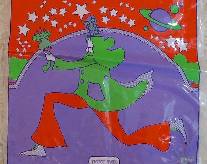 60s 70s Peter Max Inflatable Pillow Vinyl Inflatable Pillow Pop Art ...