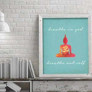 Breathe in God, Breathe Out Self - Recovery Poster - Digital Download ...