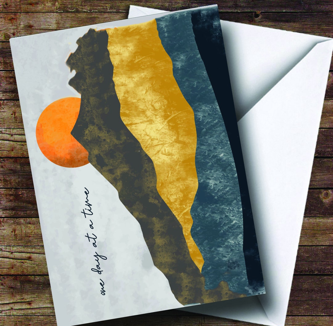 One Day at a Time Cards + Envelopes (5 Pack) - Etsy