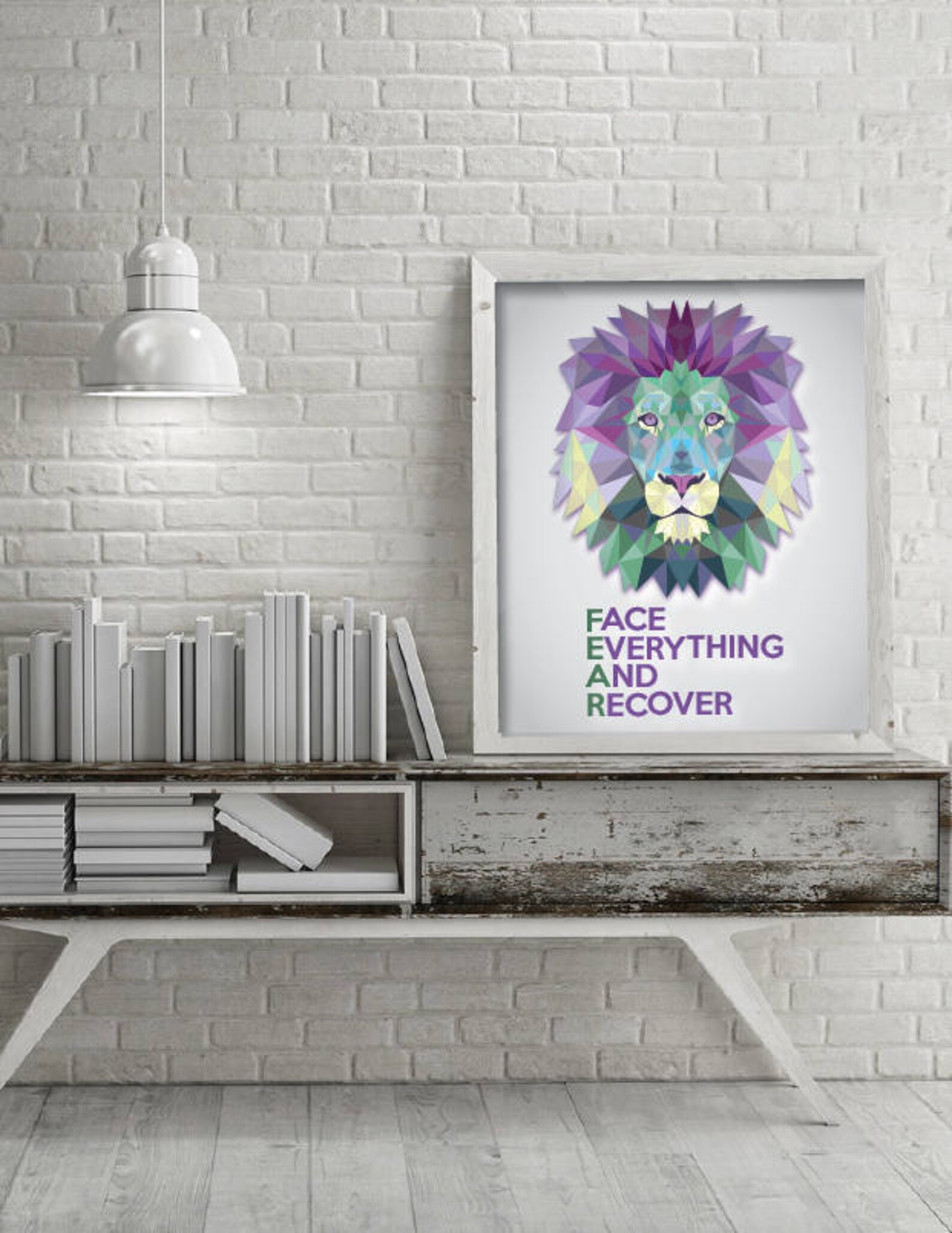 Face Everything and Recover - Recovery Wall Art - Digital Download - Etsy