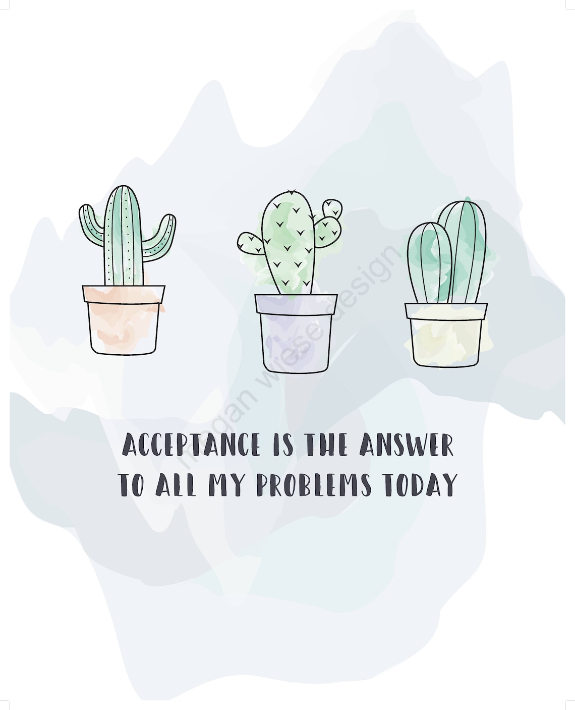 Acceptance is the Answer to All My Problems Today - Recovery Poster ...