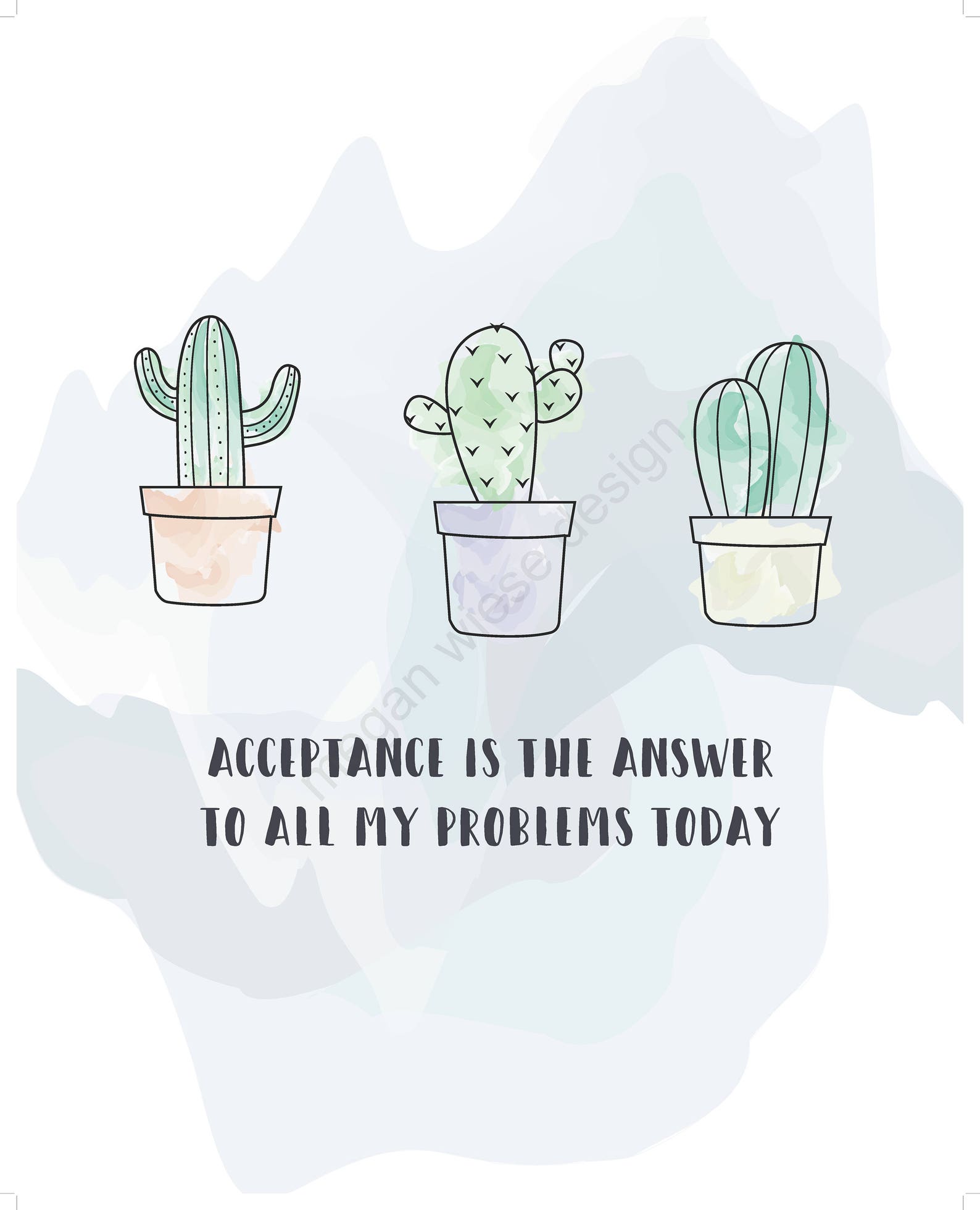 Acceptance is the Answer to All My Problems Today - Recovery Poster ...