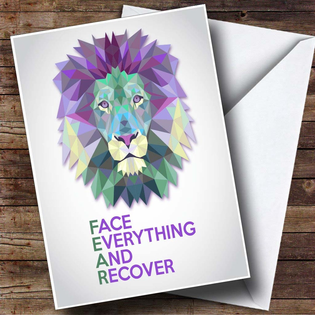 Face Everything and Recover Cards + Envelopes (5 Pack) - Etsy