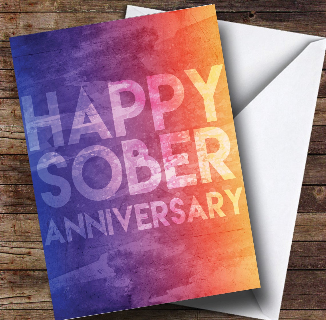 Happy Sober Anniversary Cards + Envelopes (5 Pack) - Etsy