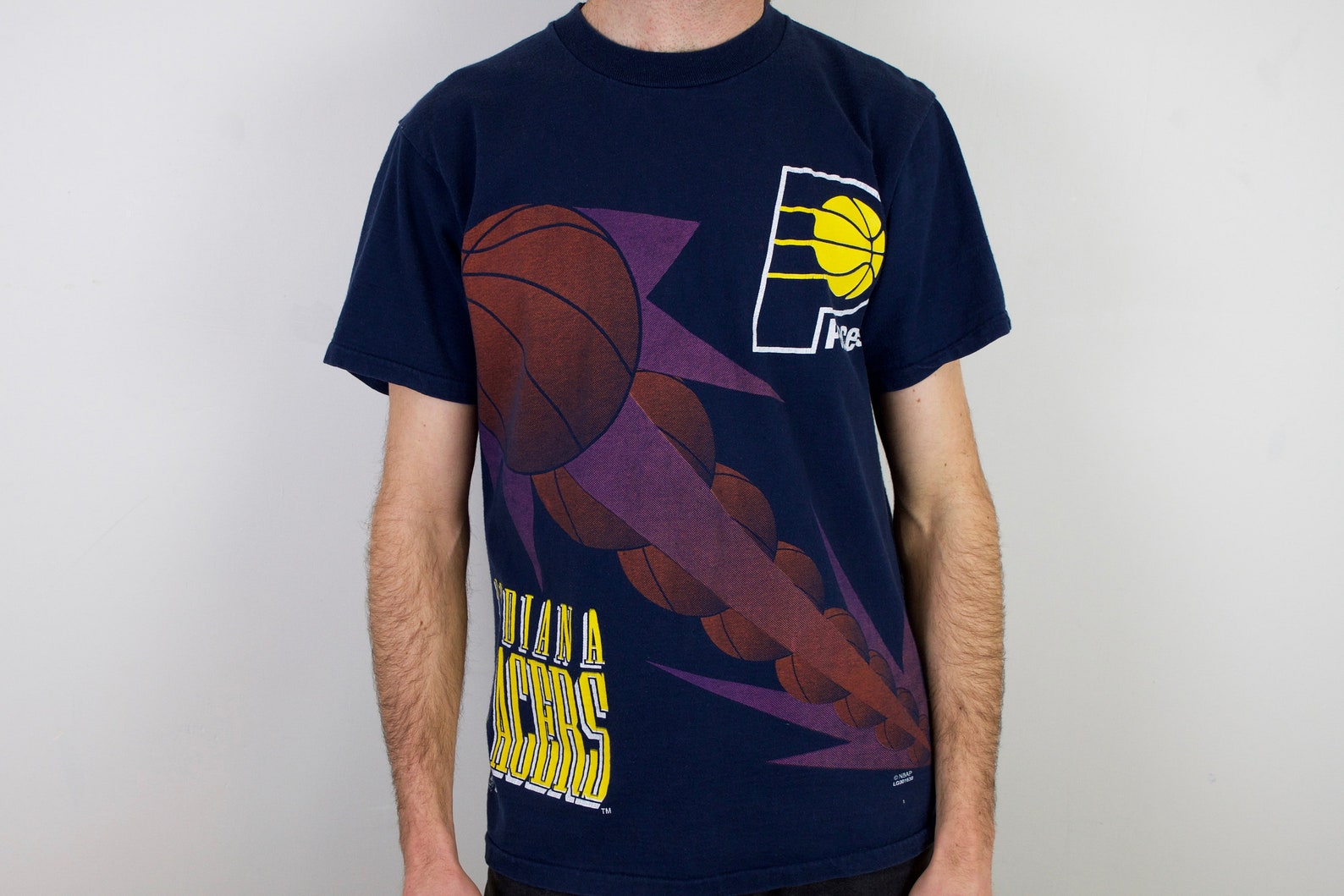 Vintage 90s Indiana Pacers T-shirt NBA LOGO 7 Reggie Miller | Etsy