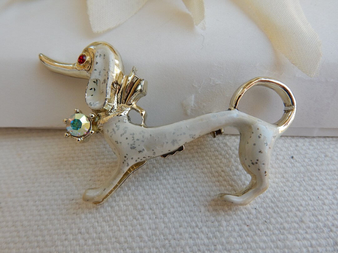 Unique Vintage Poodle Brooch, Vintage Ivory Poodle Brooch, Vintage ...