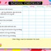Printable School Checklist for Boys and Girls - Etsy