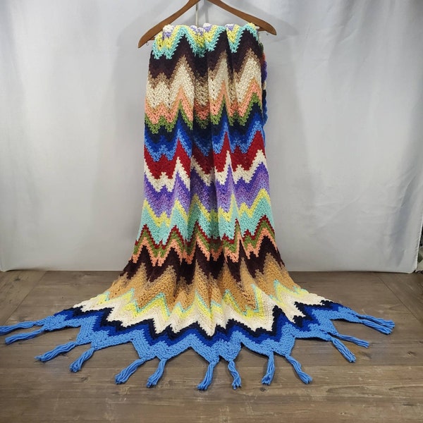 Rainbow Afghan - Etsy