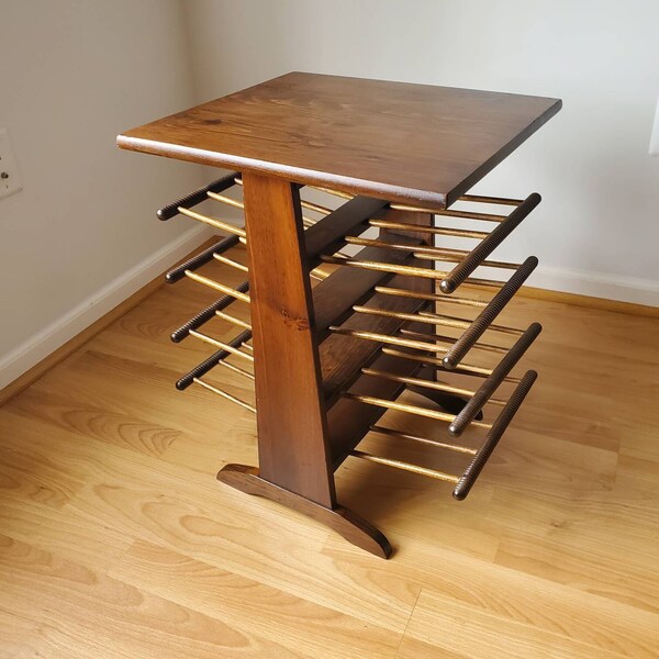 Magazine Rack Table - Etsy
