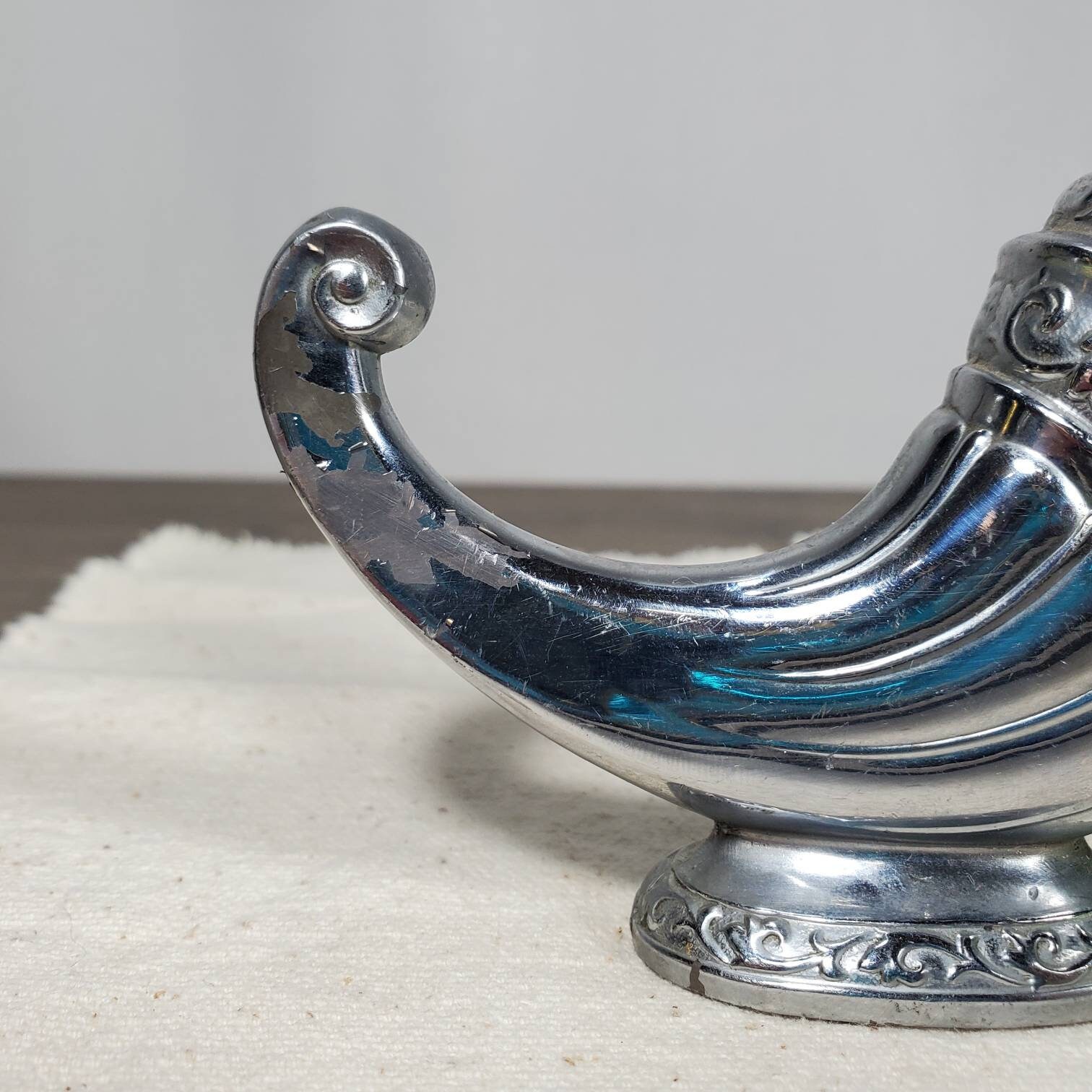 Vintage Chrome Cornucopia Shape Table Lighter Made in Occupied - Etsy