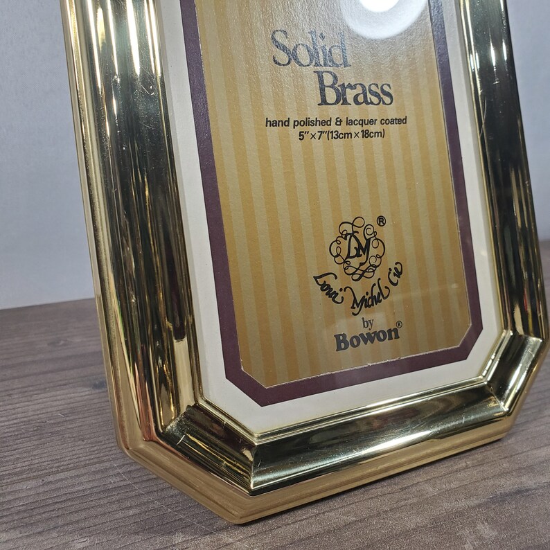Vintage Tarnish Resistant Solid Brass 5 X 7 Picture Frame - Etsy