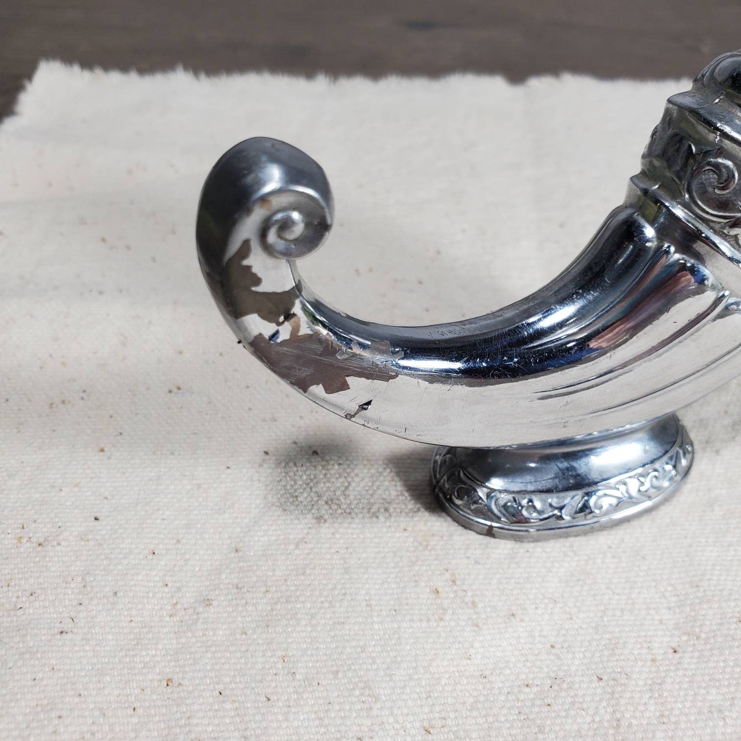 Vintage Chrome Cornucopia Shape Table Lighter Made in Occupied - Etsy