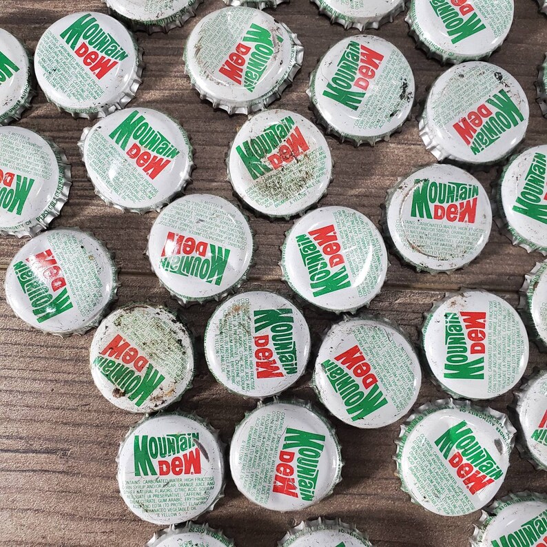 96 Vintage Mountain Dew Bottle Caps - Etsy