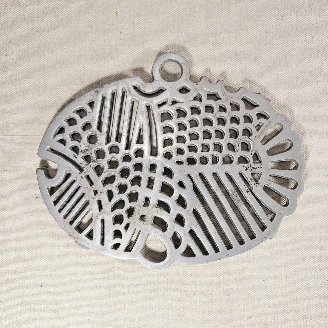 Vintage Dansk Trivet Modern Fish Silver Aluminum Wall Hanging - Etsy