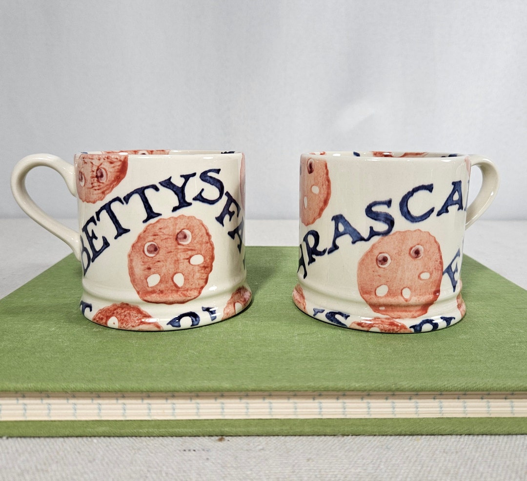 Pair Emma Bridgewater Bettys Fat Rascal Design Child Cups, English ...