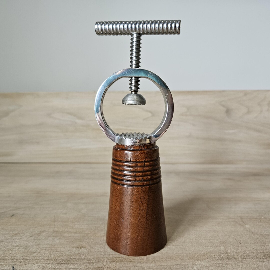 Vintage Art Deco Nut Cracker Chase Chrome and Wood Excellent - Etsy