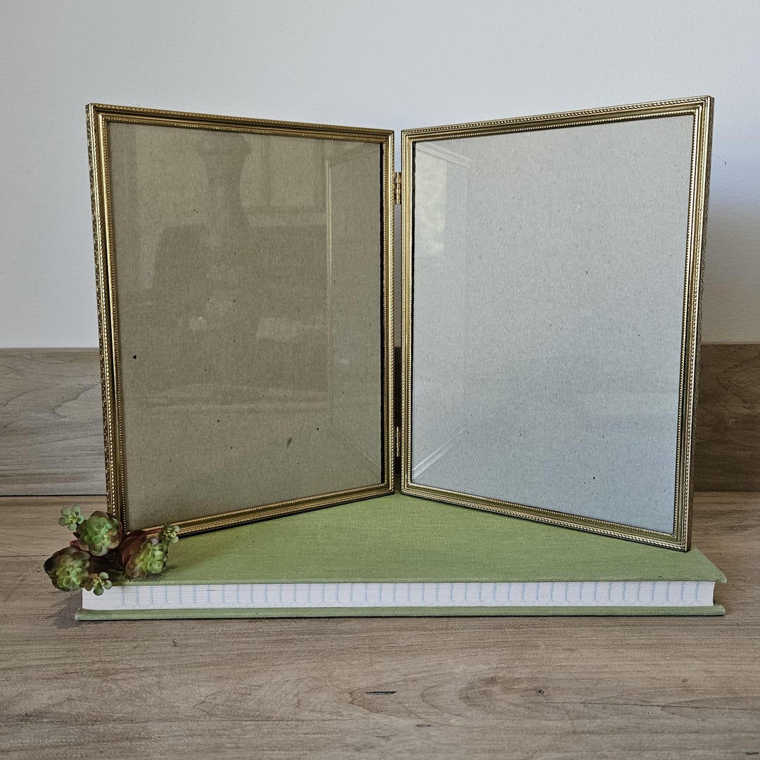 Vintage Gold Tone Metal Hinged Frames for 8 X 10 Pictures, Wedding ...