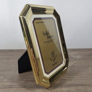 Vintage Tarnish Resistant Solid Brass 5 X 7 Picture Frame - Etsy