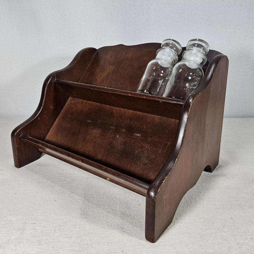 Wooden Counter Top Organizer Shelf Spice Rack Vitamin Storage Shelf - Etsy