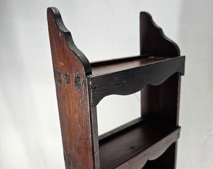 Vintage Primitive Handmade Wooden Shelf, Spice Rack, Knick Knack Shelf ...