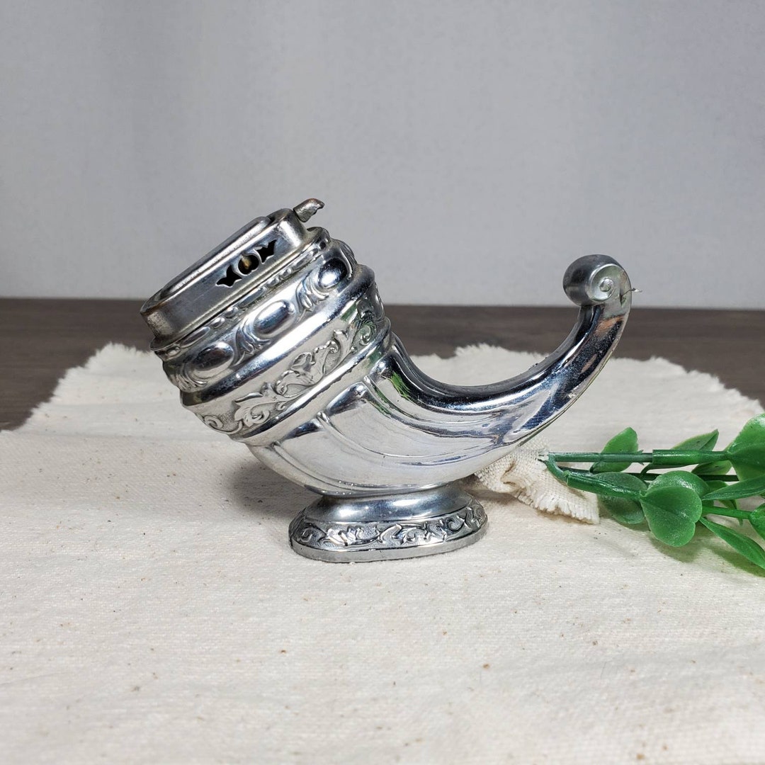 Vintage Chrome Cornucopia Shape Table Lighter Made in Occupied - Etsy