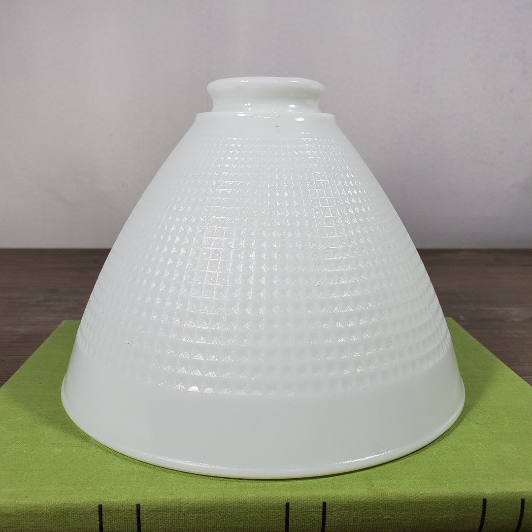 Milk Glass Corning Brand Torchiere Diffuser Light Shade, White Glass ...