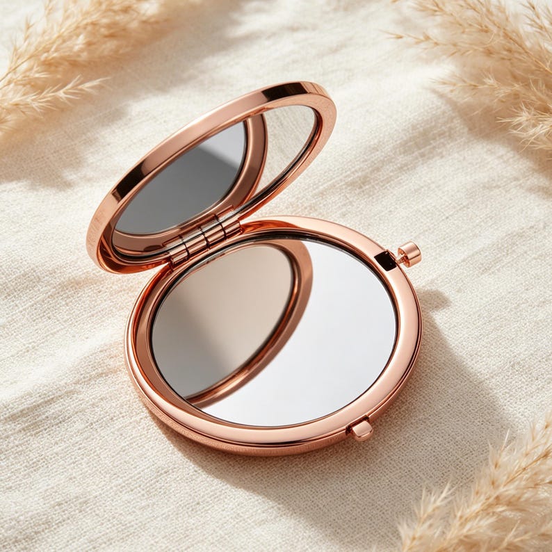 Personalized Engraved Compact Mirror for Bridesmaids, Custom Name ...
