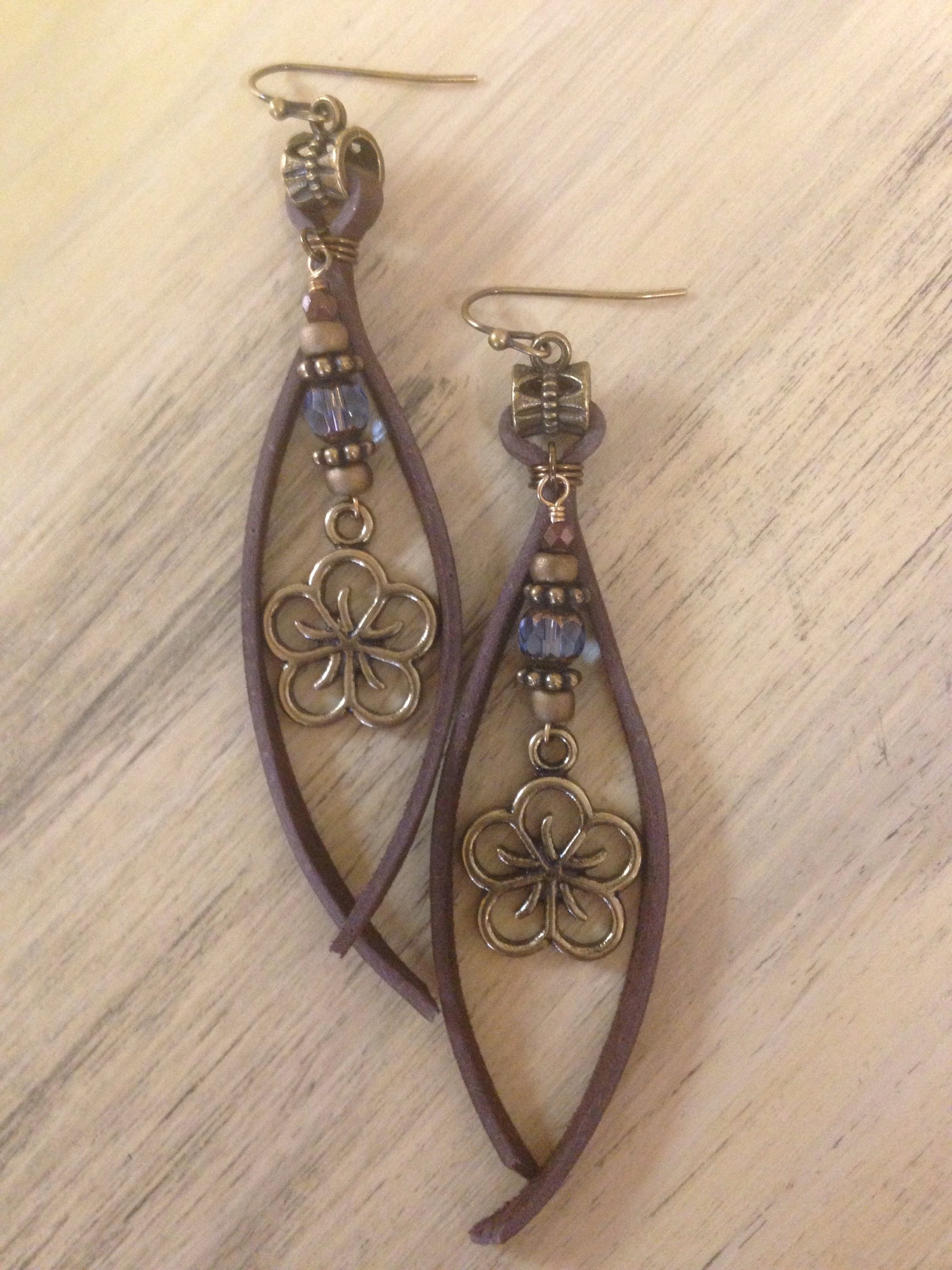Botanical Earrings Flower Earrings Bohemian Jewelry Boho Chic - Etsy