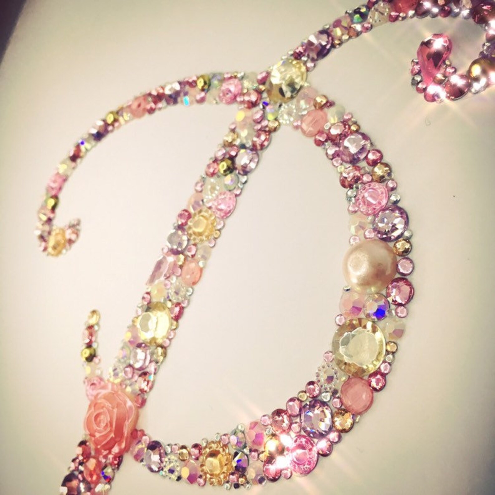 Initial Letter Name Frame Personalised Gift Button Wall Art - Etsy UK