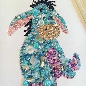 Winne the Pooh Eeyore Disney Framed Swarovski Button Crystal - Etsy UK