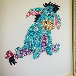 Winne the Pooh Eeyore Disney Framed Swarovski Button Crystal - Etsy UK