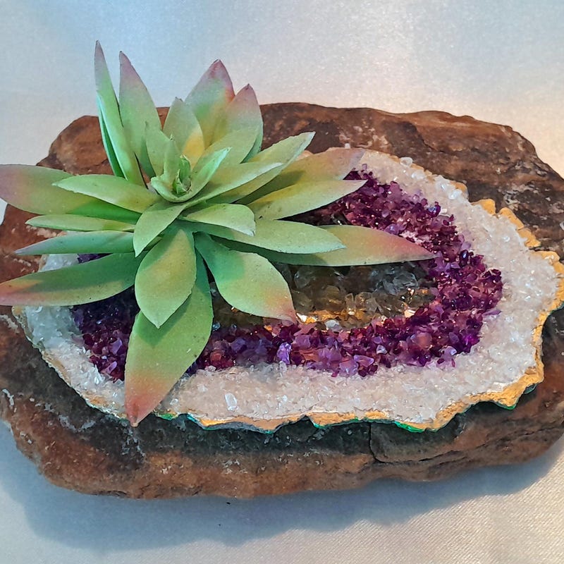 Geode Planter - Etsy