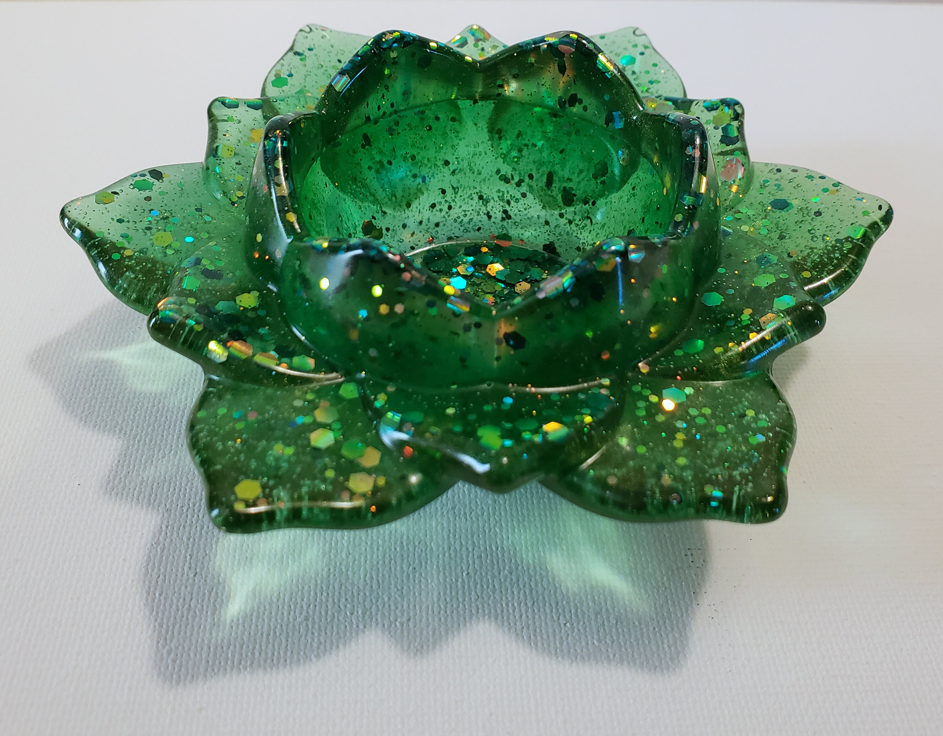 Lotus Flower, Resin, Tea Light Holder, Home Decor, Flickering Candle - Etsy