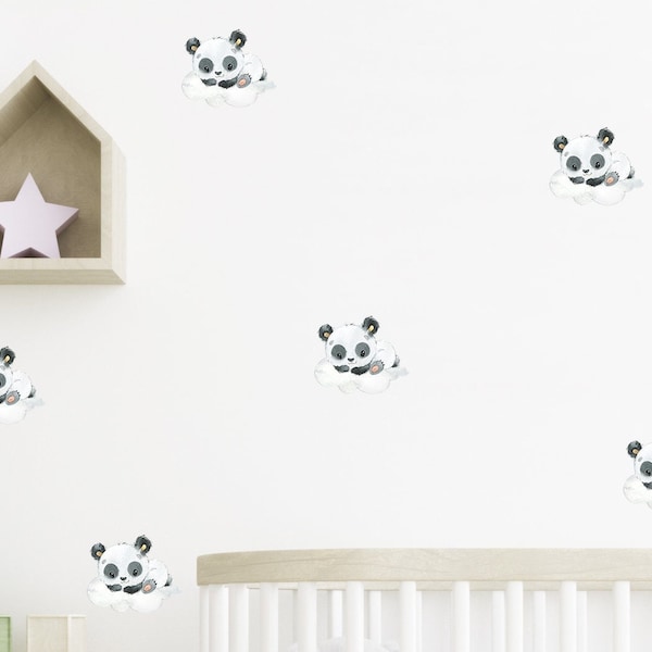 Panda Wall Decal - Etsy