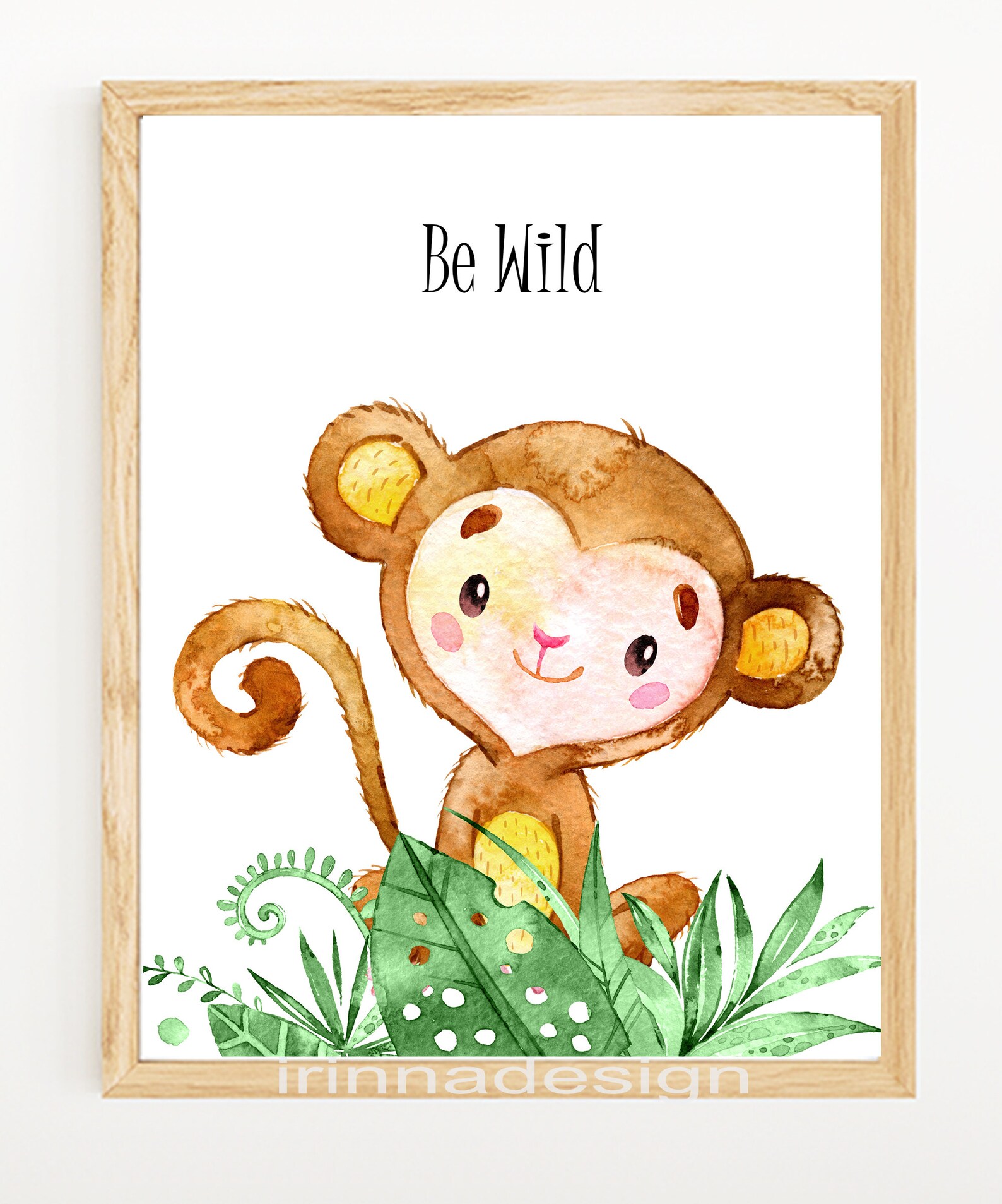 Jungle Animals Prints Posters Safari Room Baby Nursery Wall - Etsy
