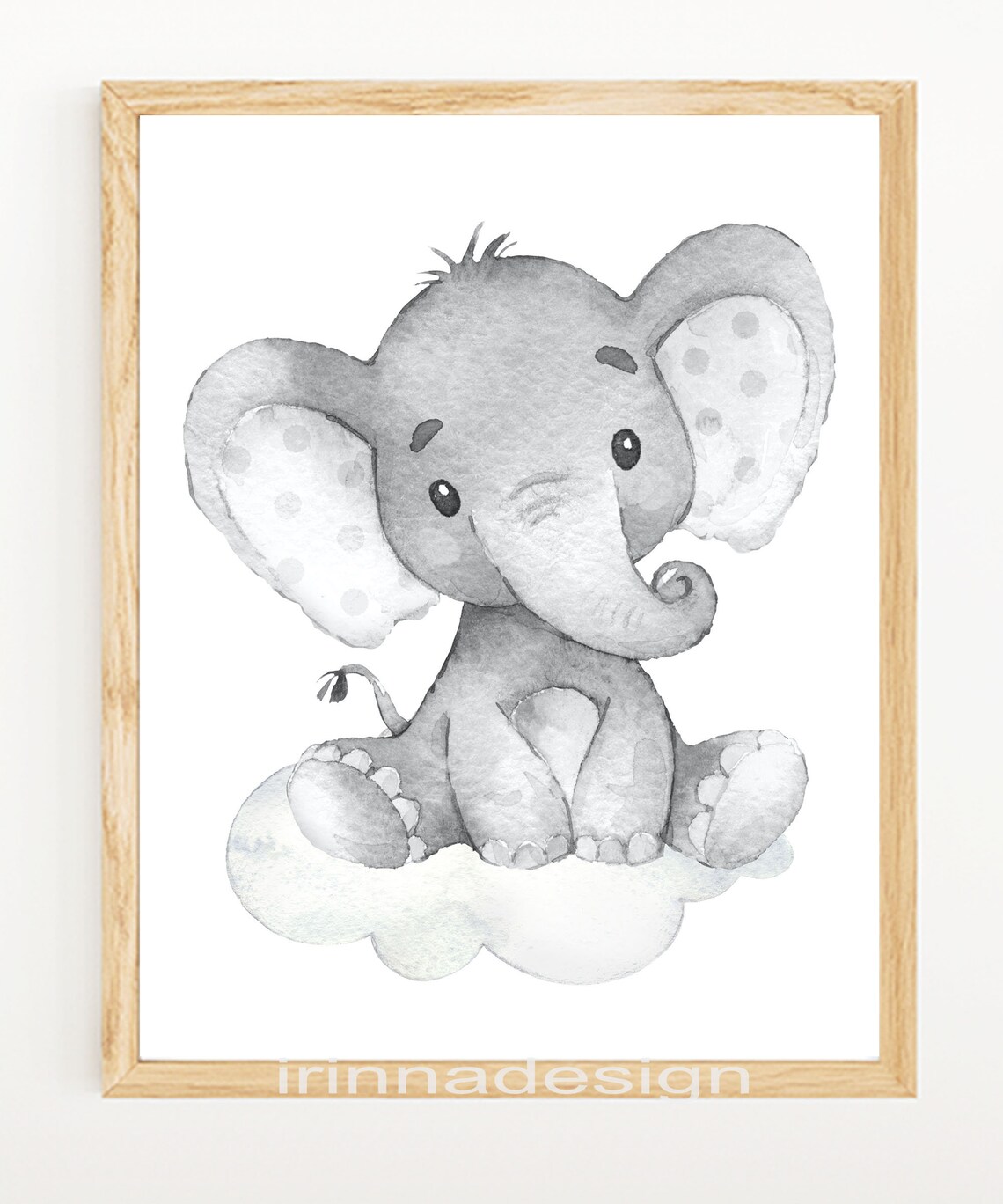 Gender Neutral Baby Kinderzimmer Zitate Wand Kunst Druckt Elefant Raum ...