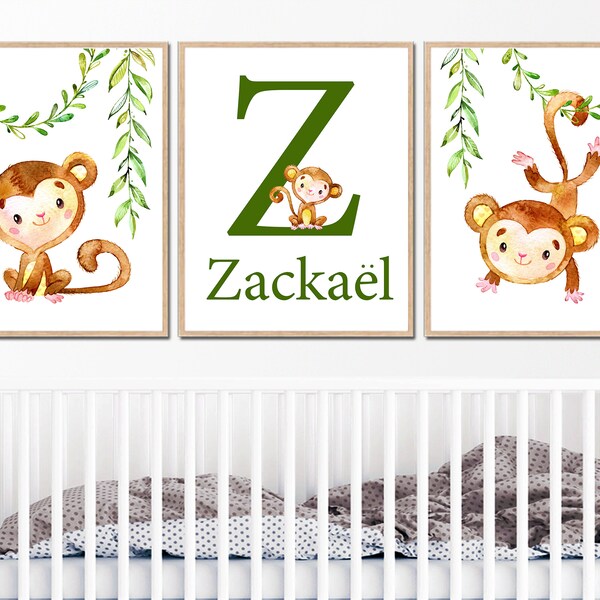 Monkey Nursery Decor - Etsy