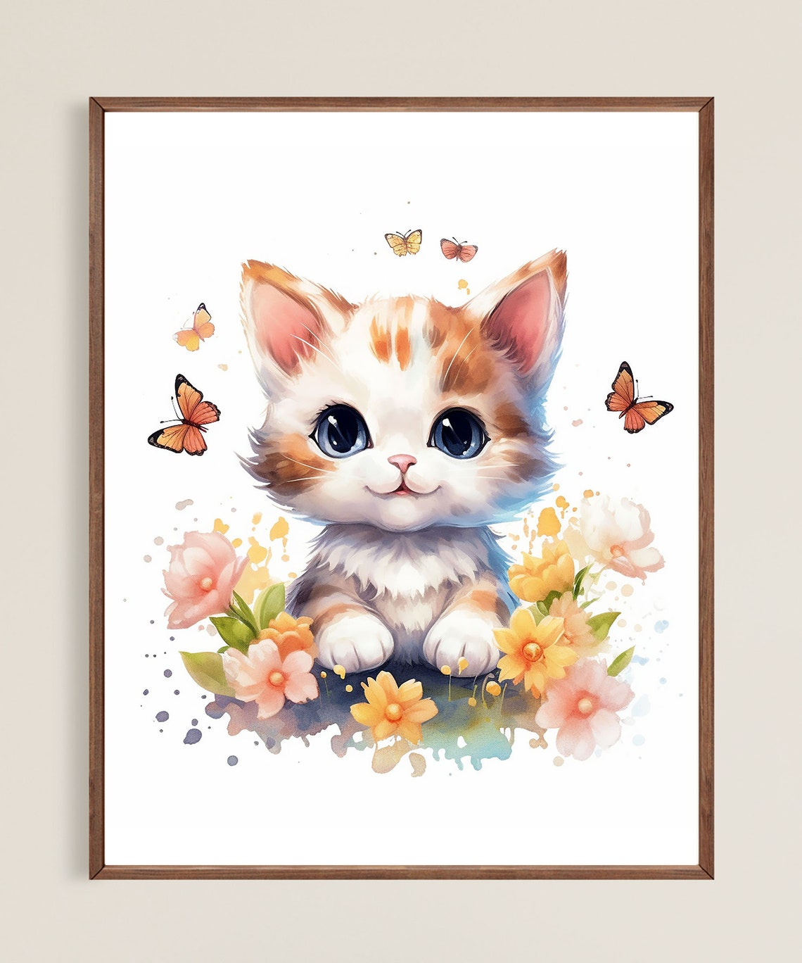Cats Personalized Baby Name Kittens Kids Bedroom Decor Custom Nursery ...