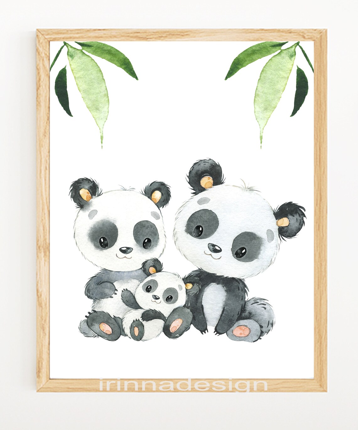 Panda Nursery Wall Decor Baby Boy Room Art Printable Kids - Etsy