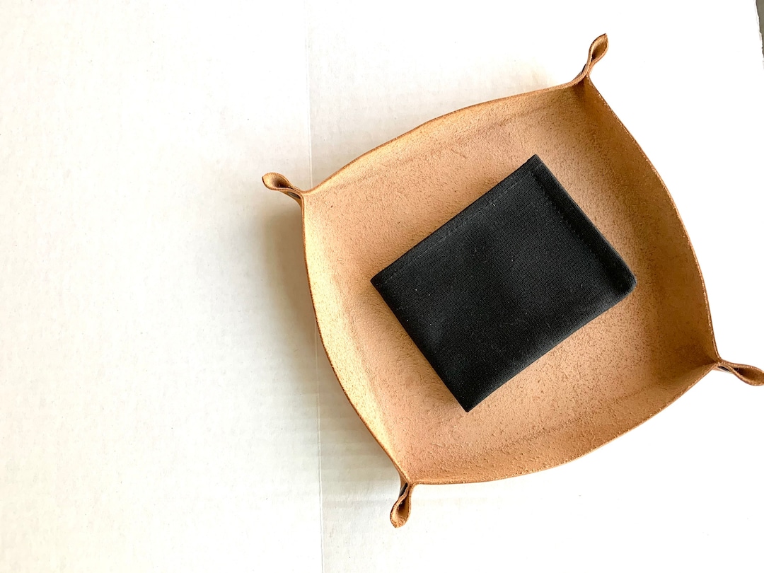Mens Canvas Wallet - Waxed Canvas - Slim Men's Wallet - Black Canvas ...