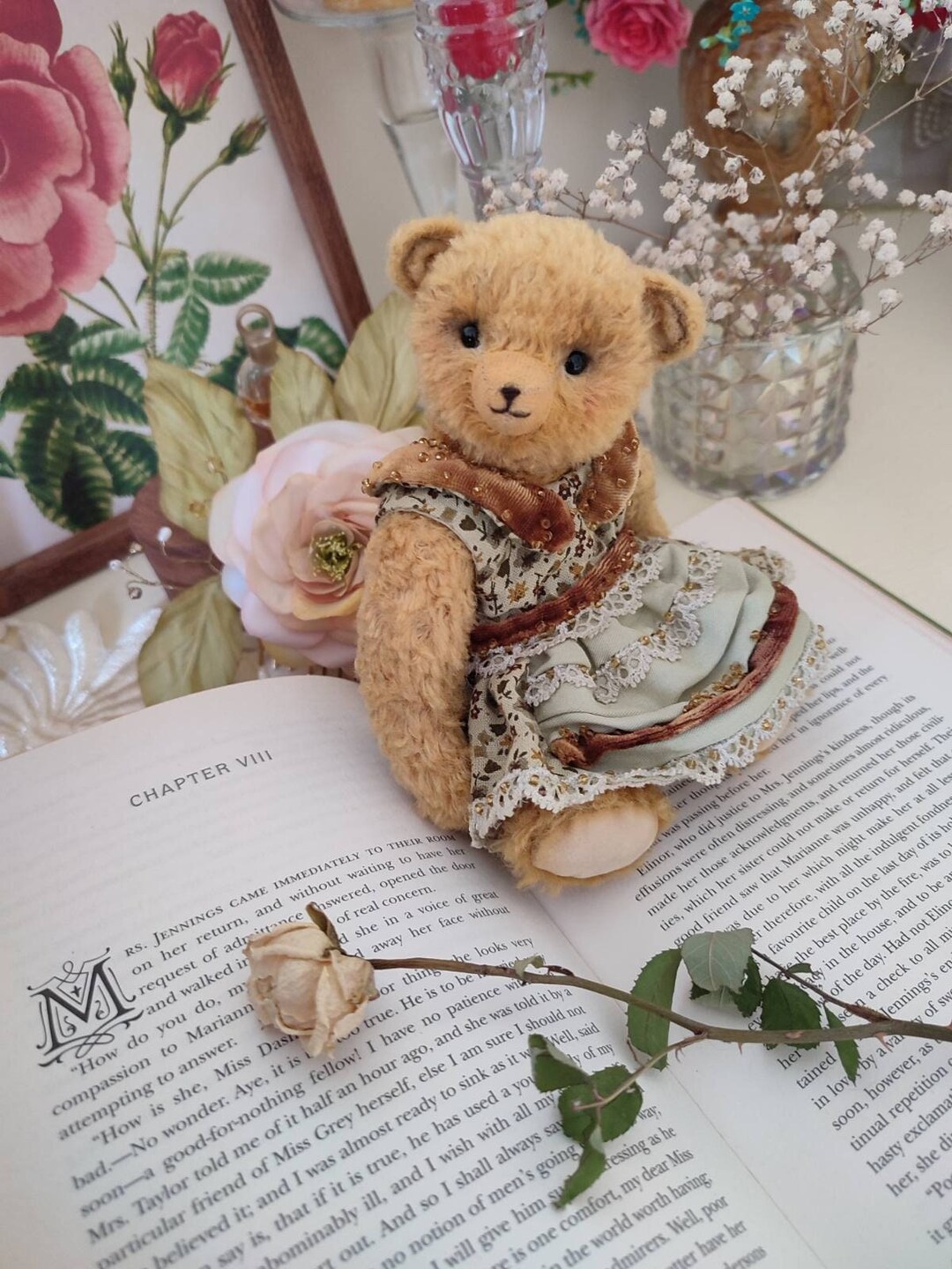Artist Teddy Bear - Olivia. Collectible Teddy Bear. Adopt Me, Please ...