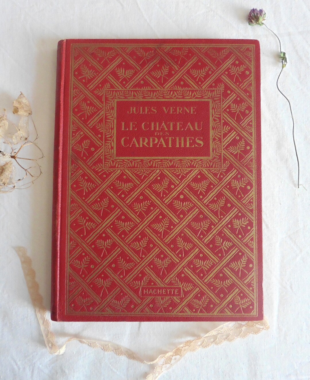 1933 Red Book Jules Verne Le Château Des Carpathes, French Book ...
