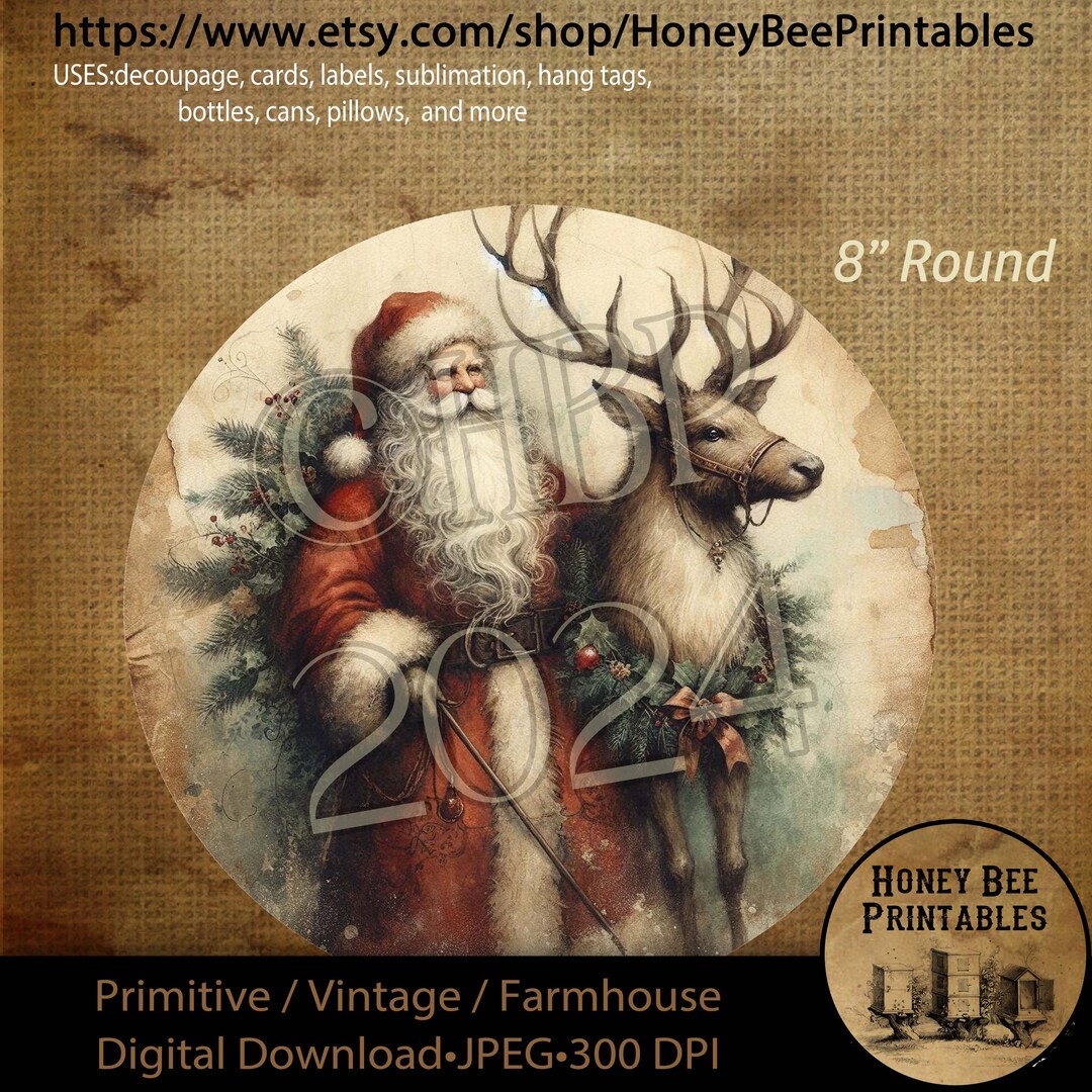 Digital Download, Printable, Decoupage, Primitive, Farmhouse, Craft ...