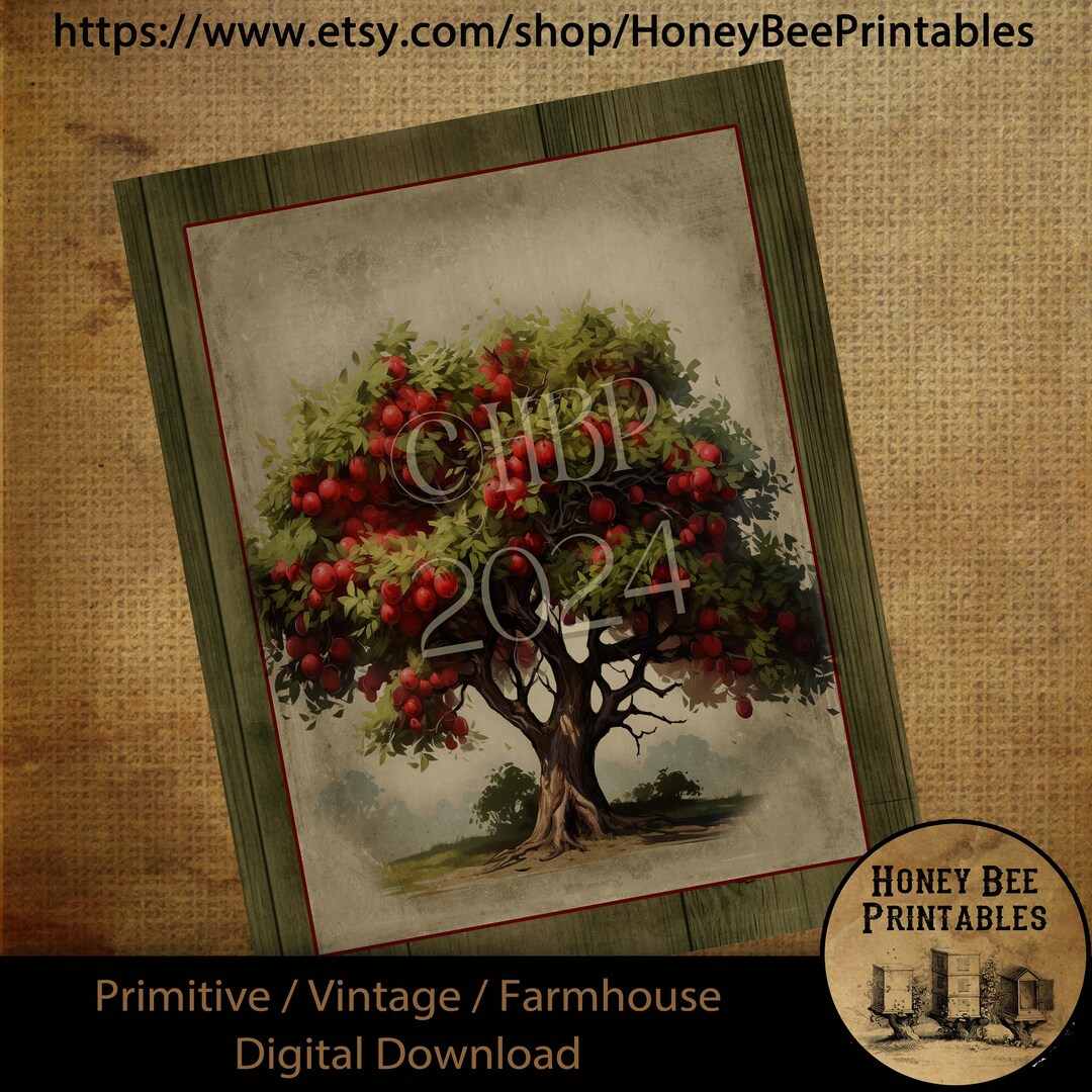 Vintage Primitive Farmhouse Digital Download Printable Sublimation ...