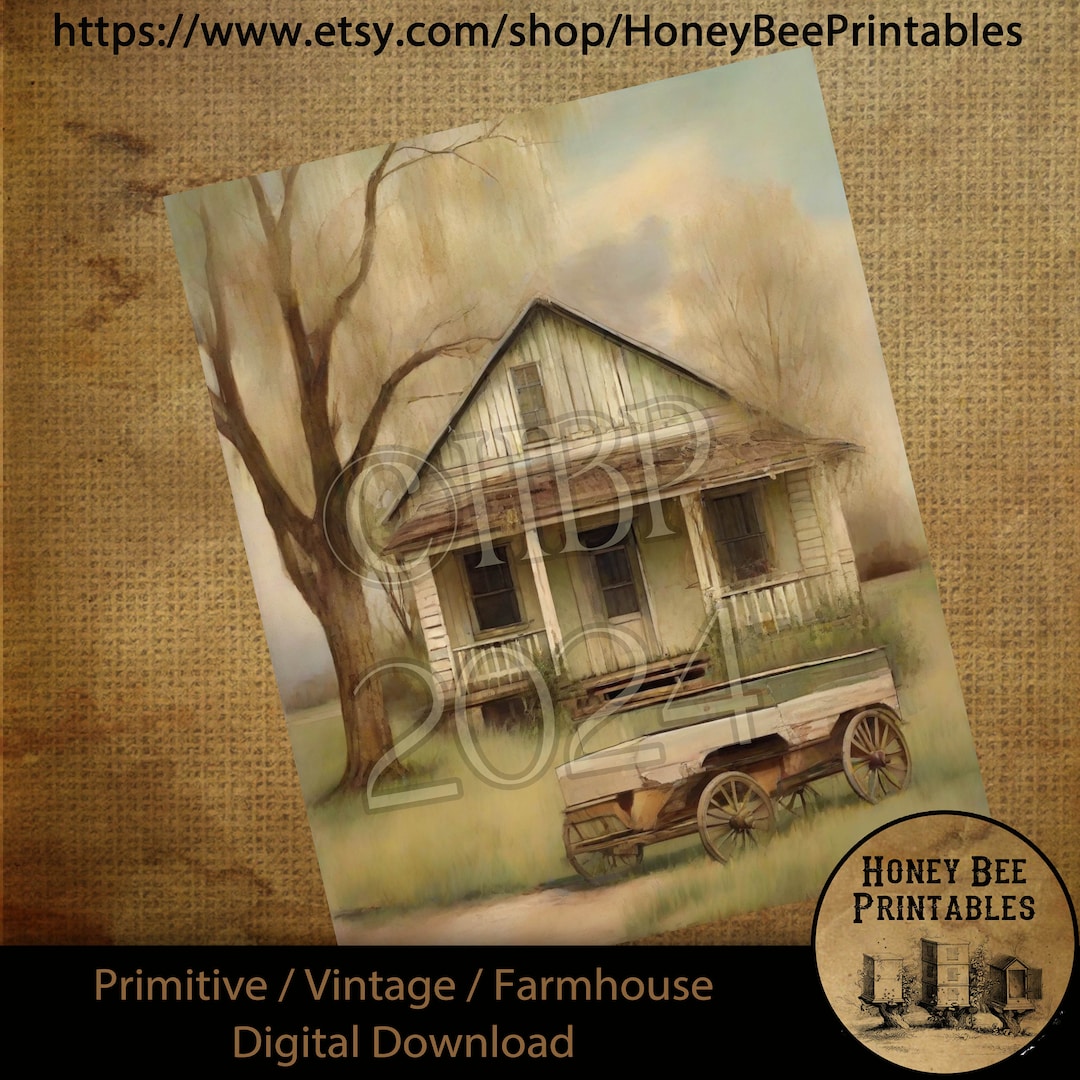Vintage Farmhouse Digital Download Printable Sublimate Decoupage ...