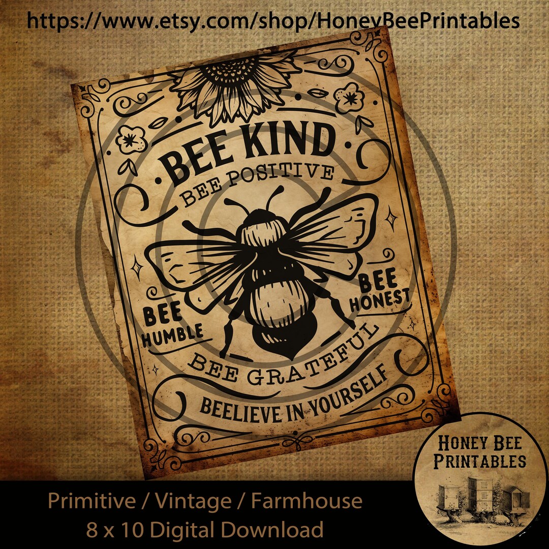 Vintage Primitive Farmhouse Digital Download Printable Sublimation ...