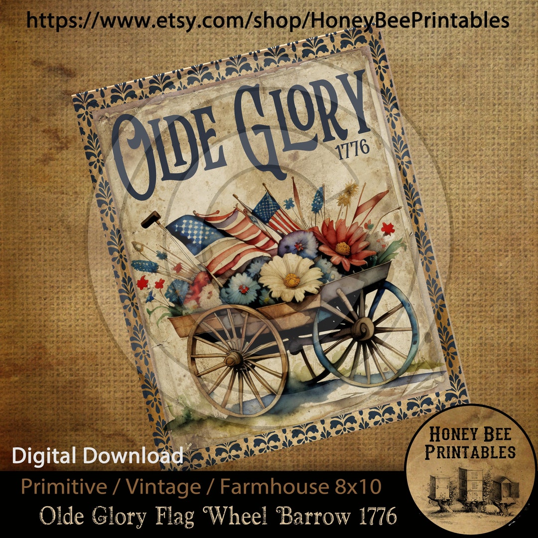 Vintage Primitive Farmhouse Instant Download Printable Sublimation ...