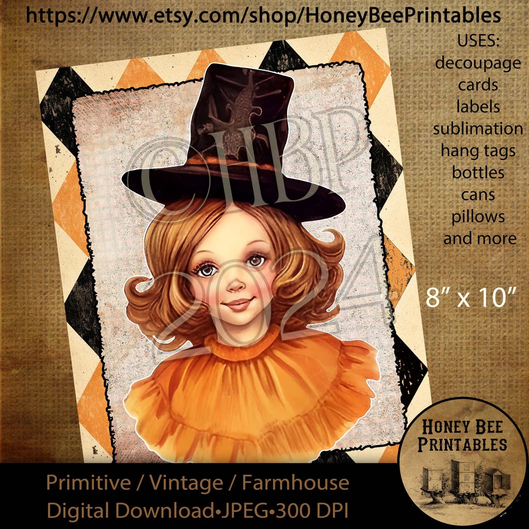 Digital Download, Digital Art, Printable, Decoupage, Vintage, Primitive ...